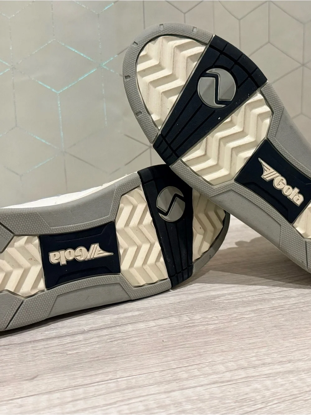 Gola | Shoes | Gola Allcourt Hightop Sneakers In White And Ice Blue ...
